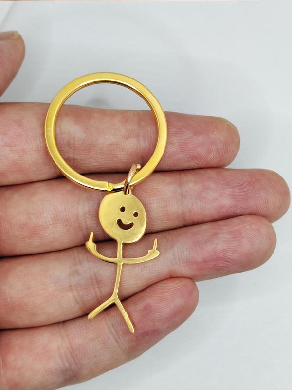 Summer Cartoon Figure Shaped Keychain for Men & Women, Fall Stainless ...