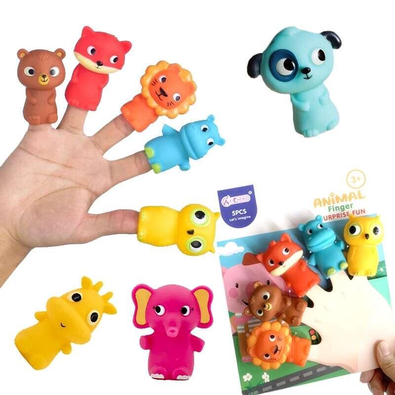 Set Jari Kanak-kanak, 5PCS, Boneka Tangan Haiwan Mini, Singa - TikTok ...