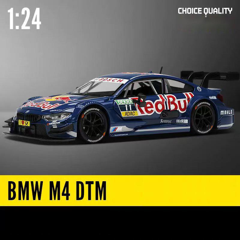 1:24 BMW M4 GT3 Red Bull Co-brand Alloy Sports Car Model Diecasts ...