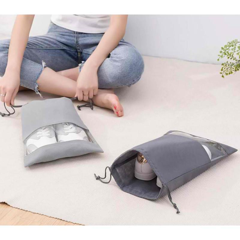 Non-Woven Drawstring Shoes Storage Bags Travel Shoe Bags wit - TikTok ...