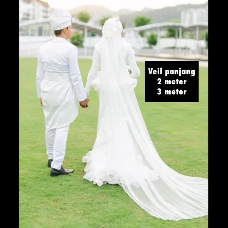 Veil panjang veil meleret veil labuh veil pengantin Perkahwinan ...