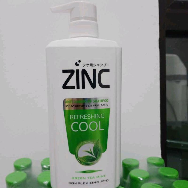 shampoo Zinc Refreshing Cool green Tea Mint 680ml - Shop | Tokopedia