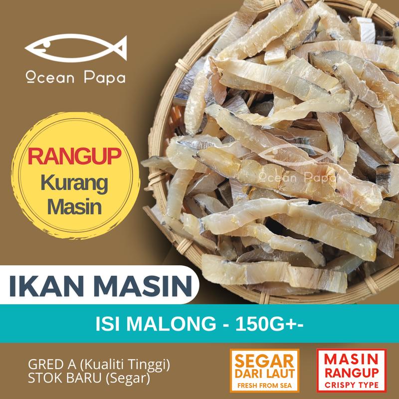 Ocean Papa Isi Ikan Masin Malong (Rangup & Harum) - 150g / Halal Dried ...