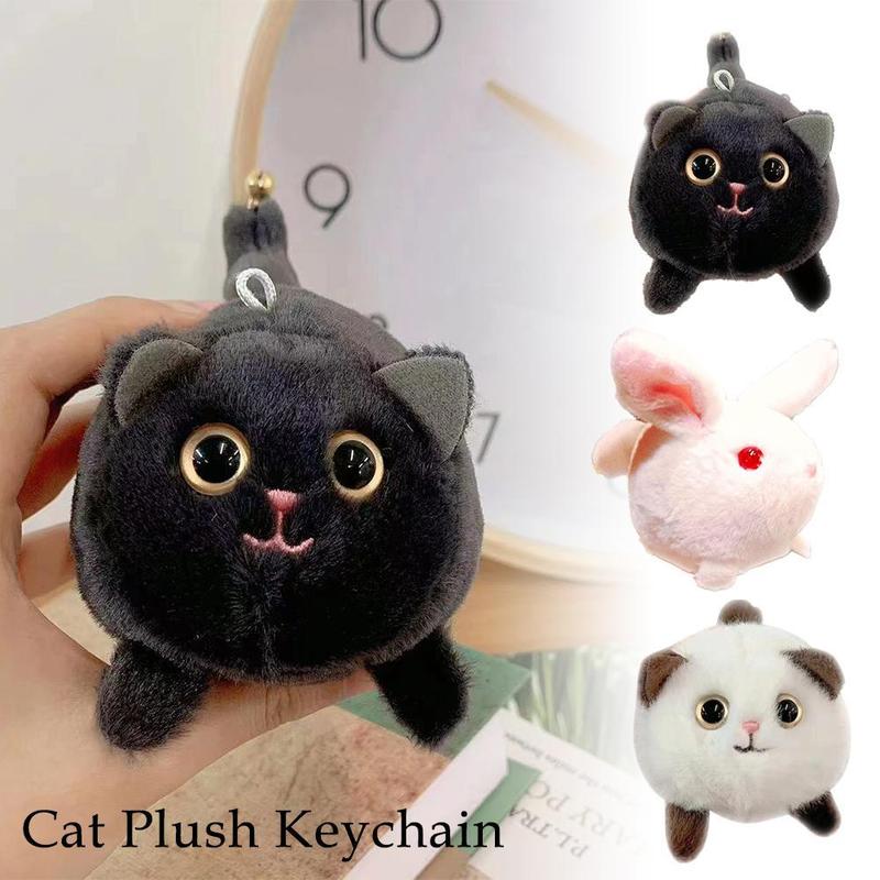 Mainan mewah kucing kartun comel, 1 keping, kucing bergegar ekor ...
