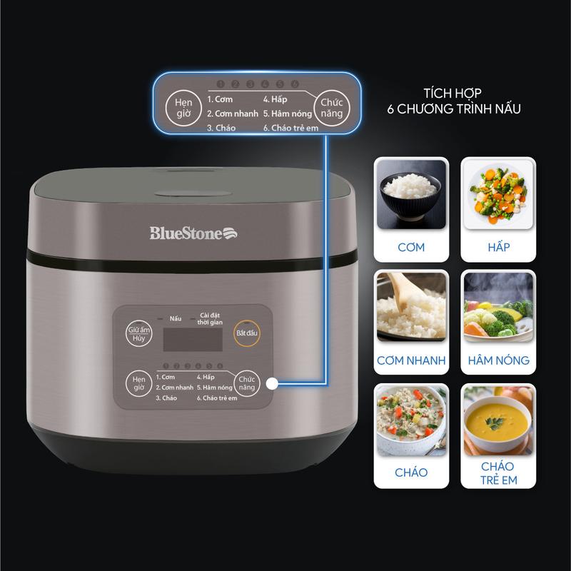 Nồi Cơm Điện BlueStone RCB-5946 1.5 Lít Cooker Nấu Ăn - TikTok Shop Vietnam
