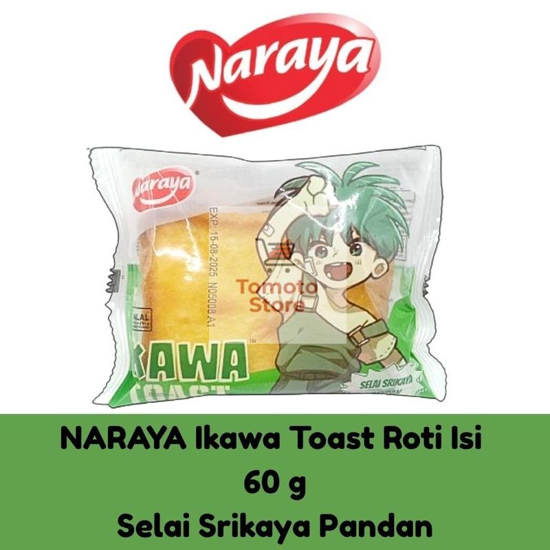 TOMOTOSTORE NARAYA Ikawa Toast Roti Isi - Srikaya Pandan 60 gr - Shop ...