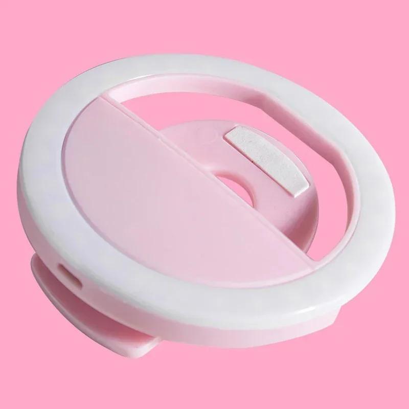 Lampu Cincin Selfie LED, Mudah Alih, untuk Telefon Bimbit, Cahaya ...