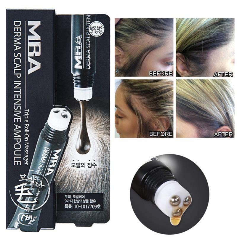 MBA Hair Growth Serum Derma Scalp Intensive Ampoule Triple Roll ...