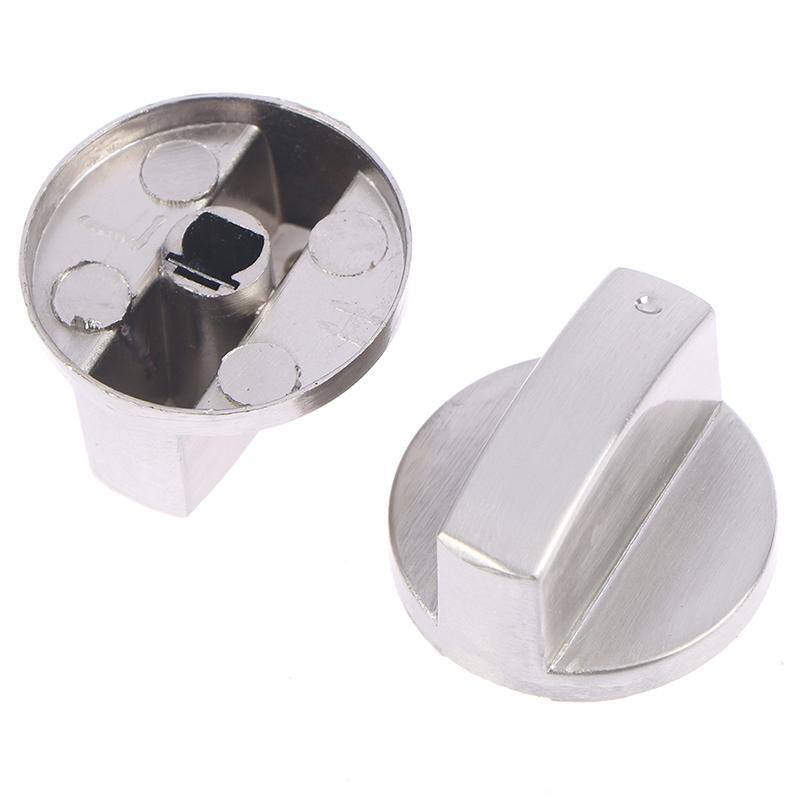 8mm Metal Cooker Knobs Universal Silver Gas Stove Control Knobs ...