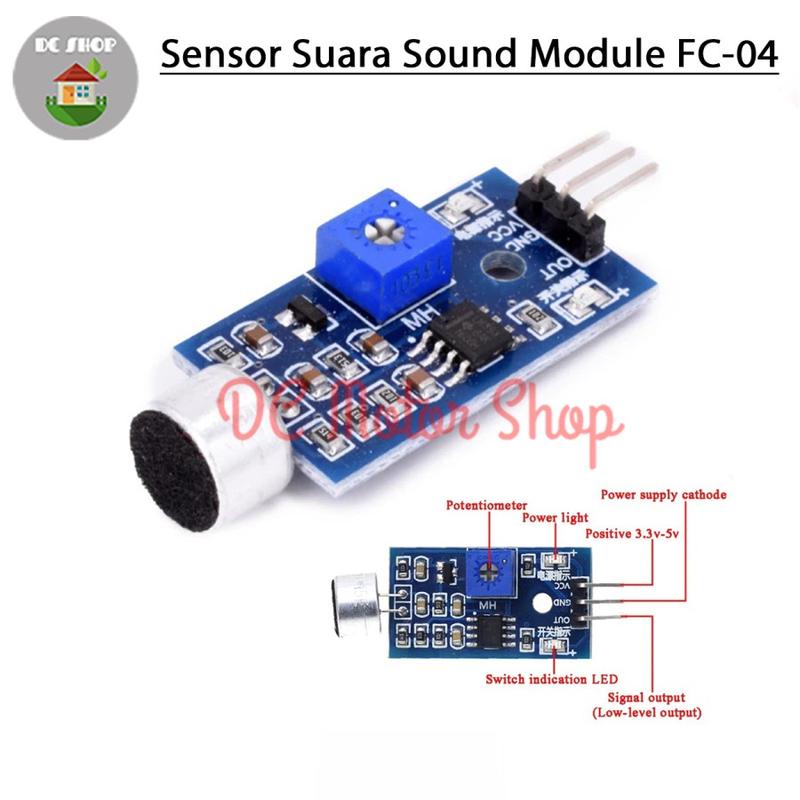 Sensor suara Sound Module untuk Mendeteksi Suara Dan Siulan FC-04 ...