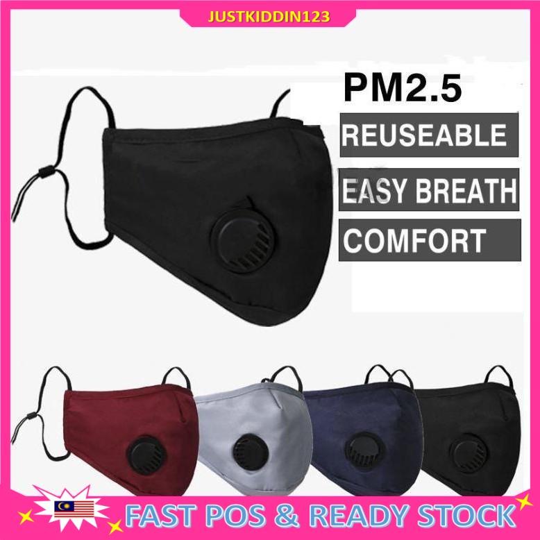 JUSTKIDDIN123 MAYLASIA Ready Stock PM2.5 Filter Valve Black Washable - TikTok Shop Malaysia