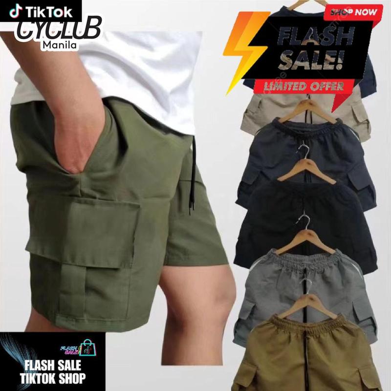 4 POCKET PLAIN CARGO SHORTS (Taslan Fabric) Unisex -Quality - TikTok ...