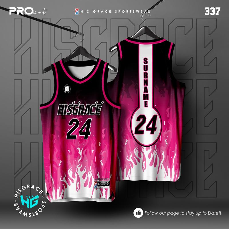 337 HISGRACE JERSEY CONCEPT JERSEY FUCHSIA PINK BLACK WHITE FIRE ...