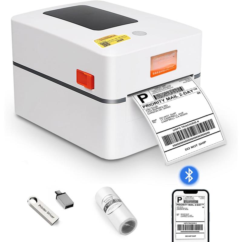 Thermal Shipping Label Printer - 4x6 Thermal Label Printer, Compatible ...