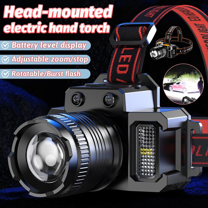 Induction Headlamp Flashlight LED Headlamp USB Rechargeable Waterproof ...
