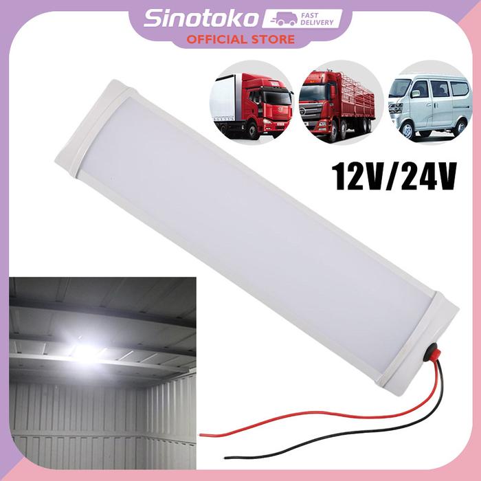 Jual Lampu Kabin Truk LED Plafon Interior 12/24 Volt, Lampu Atap Mobil ...
