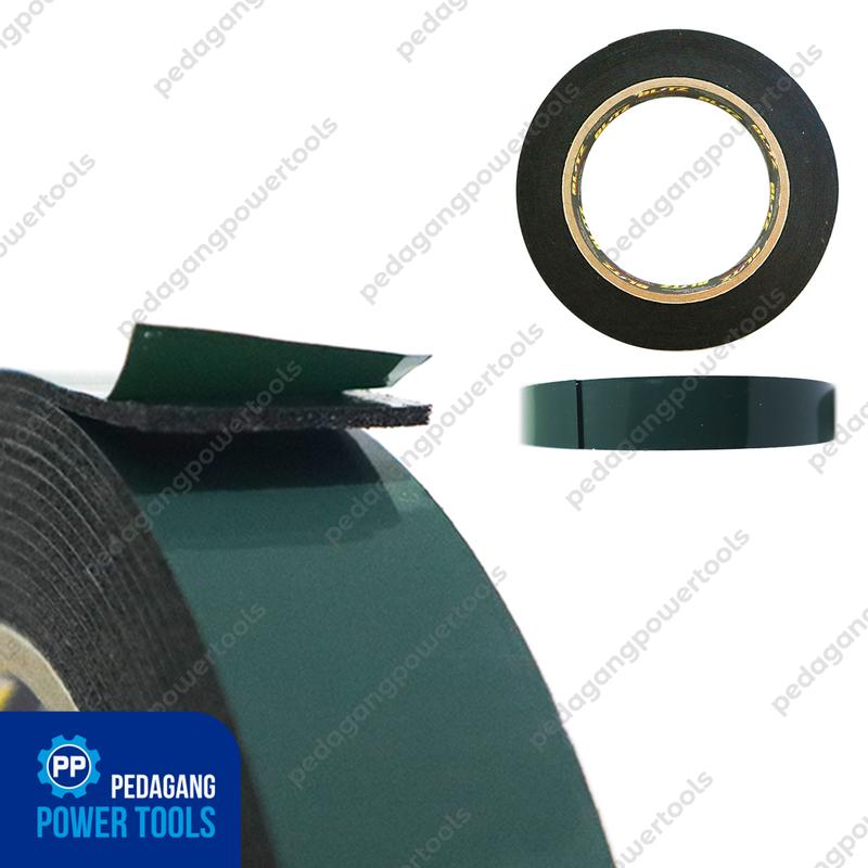 BLITZ Double Tape Hijau 20 mm x 5 meter Busa Foam Dobel Tip Perekat ...
