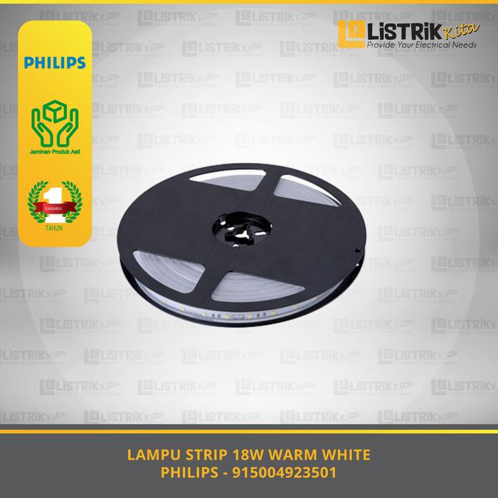 Jual LAMPU PHILIPS LED Strip DLI 31058 LED Tape 3000K 18W 5m White ...