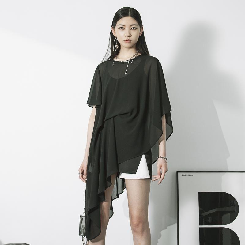 Baju Kecil, Gaya Barat, Tidak Teratur dan Unik, Baju Sifon Wanita ...