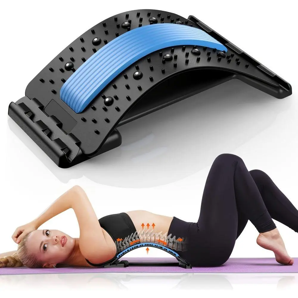 Adjustable Back Stretcher, 1 Piece Multifunctional Comfort Lumbar Back ...