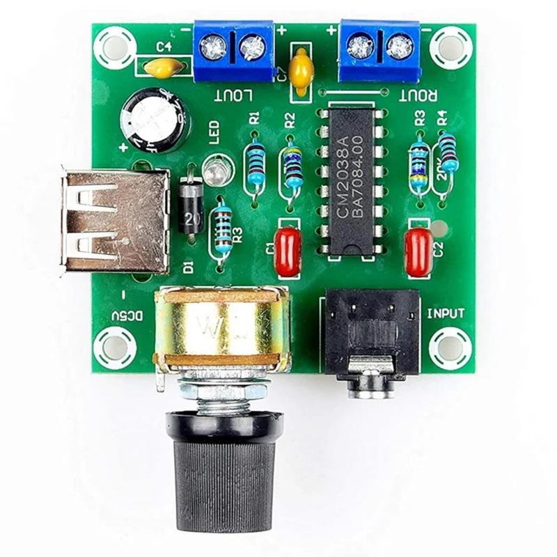 Mini Amplifier Board CM2038 5V USB Power Supply Audio Amplifier ...