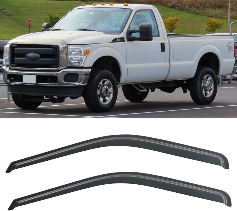Window Rain Guards Visors for 1999-2016 Ford F250 F350 F450 F550 Super ...