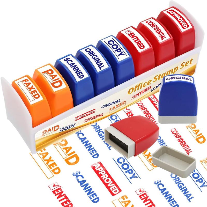 Self Inking Office Stamp Set Business Stamp Message Approved - TikTok Shop