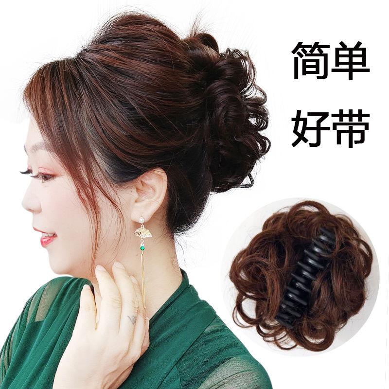 Real Hair Bun Hair Clip Fake Hair Ring Women Curling Iron Bu - TikTok ...