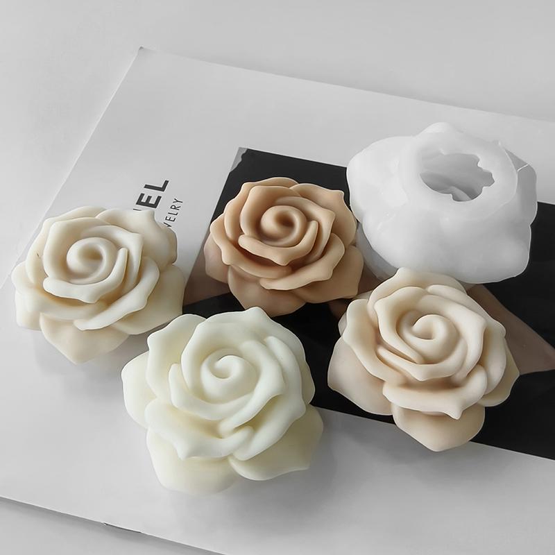 Acuan Silikon Bunga Peony Mawar, Reka Bentuk 3D, Sabun Bunga - TikTok ...