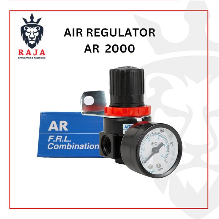 Jual Regulator AR 2000 - Pengatur Tekanan Angin Kompressor Udara 10 Bar ...