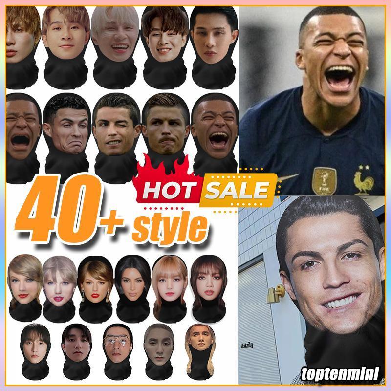 Topeng Muka Penuh, Reka Bentuk 3D, Lancar, Sesuai untuk Messi, - TikTok ...