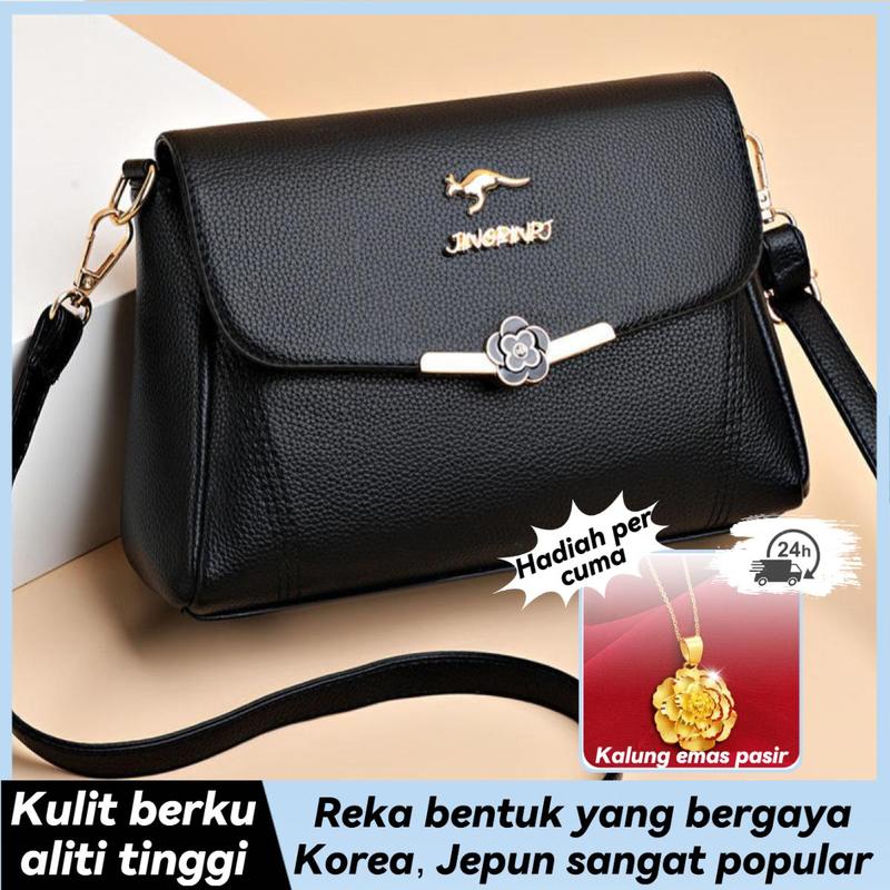 【COD & FreeShipping】Beg Bahu Tunggal Wanita, Kulit Lembut, Kalis ...