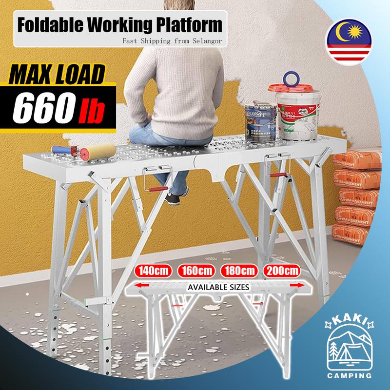 KAKI Telescopic Lifting Foldable Folding Work bench Workbench Platform ...