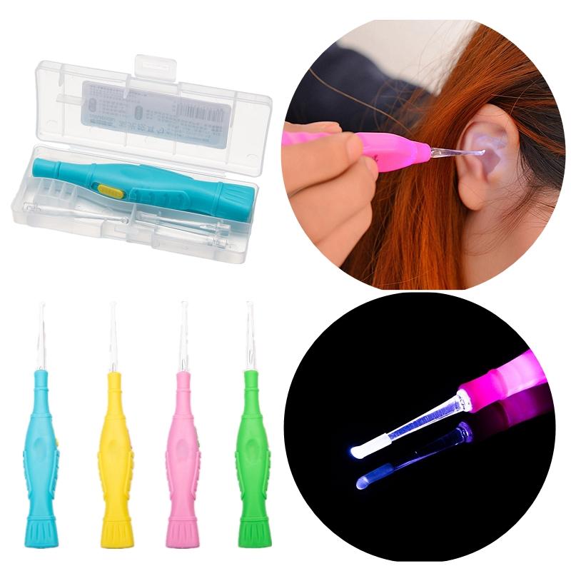 Flashlight Earpick LED Earpick Ear cleaner Kids and Adult Pembersih ...