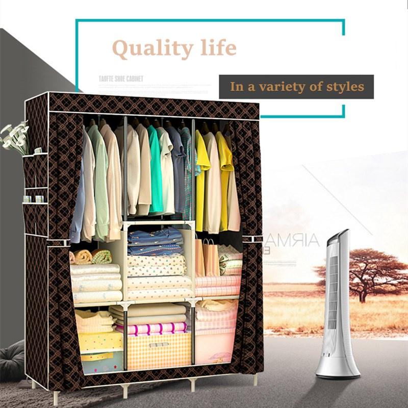 Big Size 105*165*45cm 3D clothes storage wardrobe organize size ...