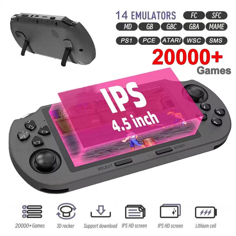 SF3000 Portable Handheld Game Console 4.5 Inch IPS Screen Retro ...