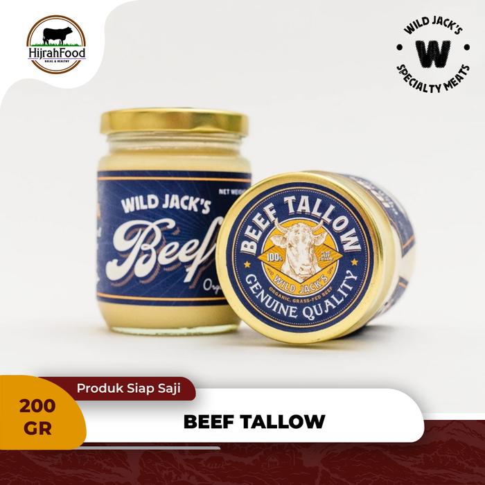 Jual Wild Jack's Beef Tallow | Grass-fed Beef Tallow - 200 gram ...