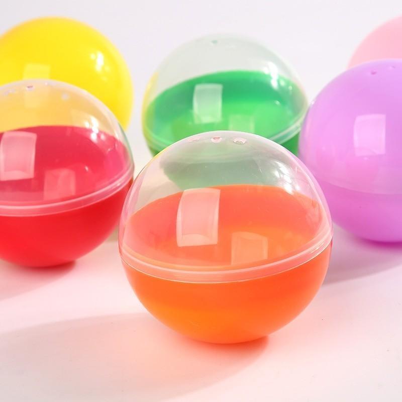 Empty Capsule Ball 100mm 10cm Macaron Transparent Gold Surprise ...