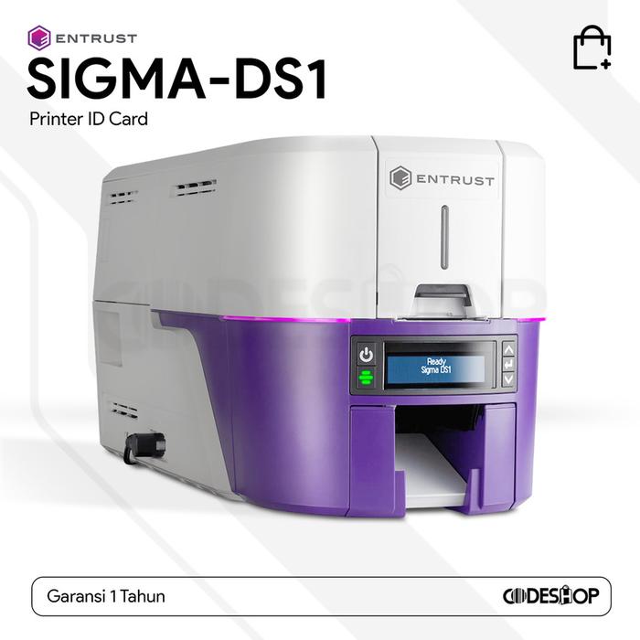 Promo Printer ID Card Entrust Sigma DS1 Single Side Cetak Kartu PVC ...