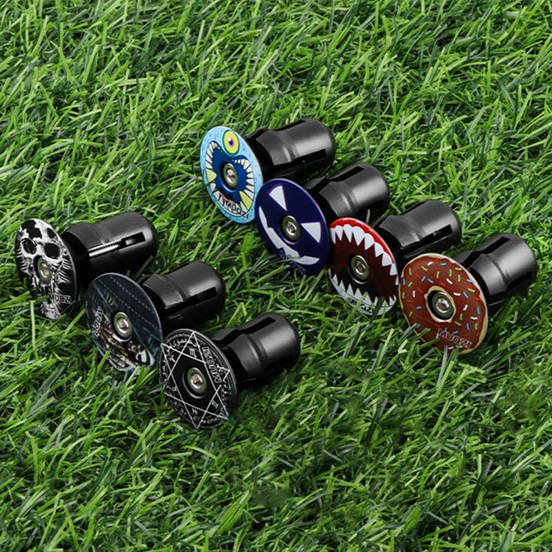 2Pcs Bike Handlebar End Plugs Aluminum Alloy Lightweight Bicycle ...