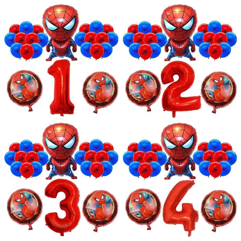 Set Belon Kerajang Super Hero Spider Man, 24pcs, Sesuai untu - TikTok ...