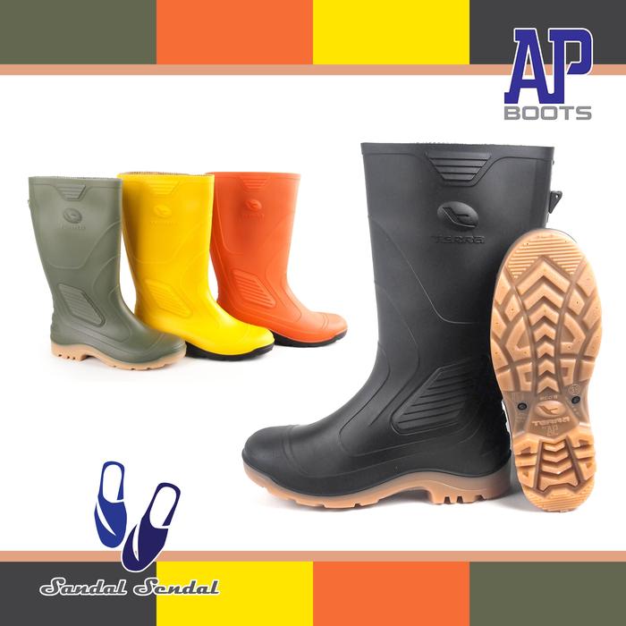 Jual Sepatu Boot Tinggi AP BOOTS AP TERRA ECO 3 HIJAU KUNING ORANGE ...