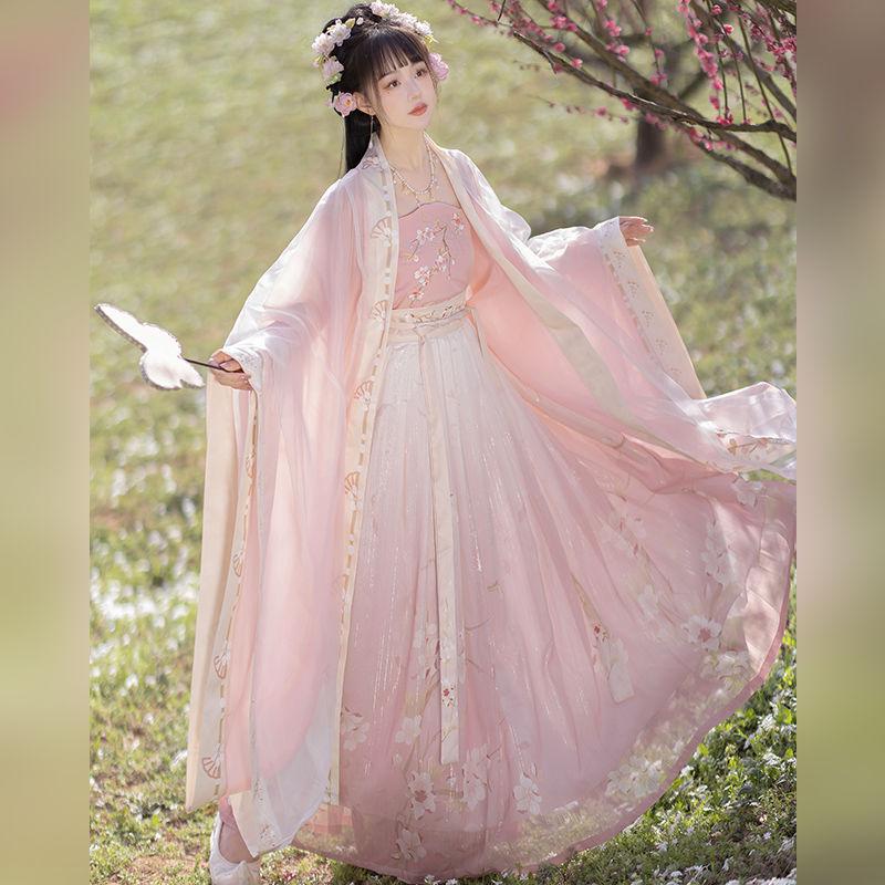 Pakaian Han Tradisional Cina, Hanfu, Kolam Bunga Yaotai Asli - TikTok ...