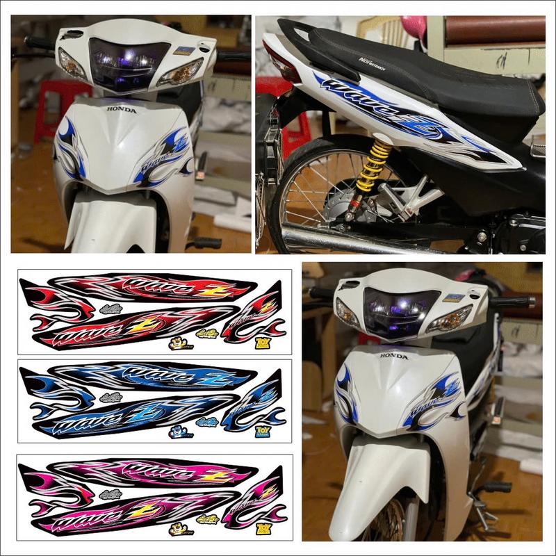 Tem waveZ che tem zin- decal3 lớp -đủ màu sắc - chuẩn form dán - TikTok Shop Vietnam