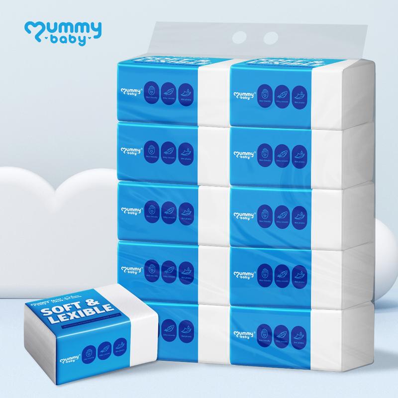 【Mummy Baby】10 Packs facial tissue wood pulp tissue paper 3ply - TikTok ...