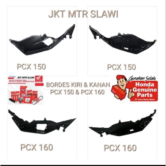 Jual Step floor bordes cover pijakan kaki new pcx 150 ori honda ahm ...