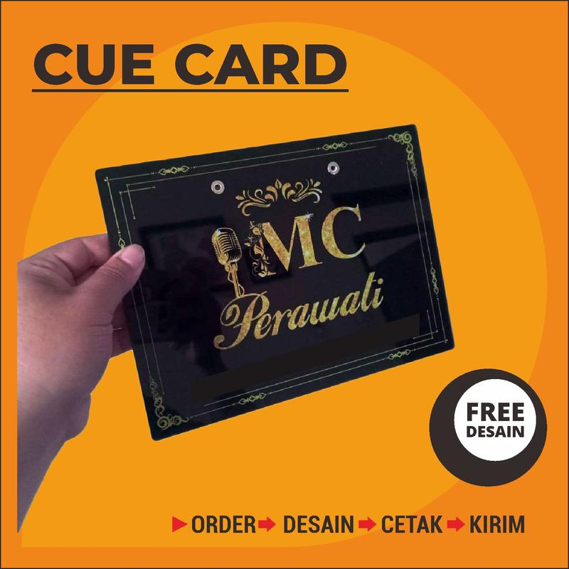 (PREE ORDER) CUE CARD MC AKRILIK / Q CARD PEMBAWA ACARA Stiker - Shop ...