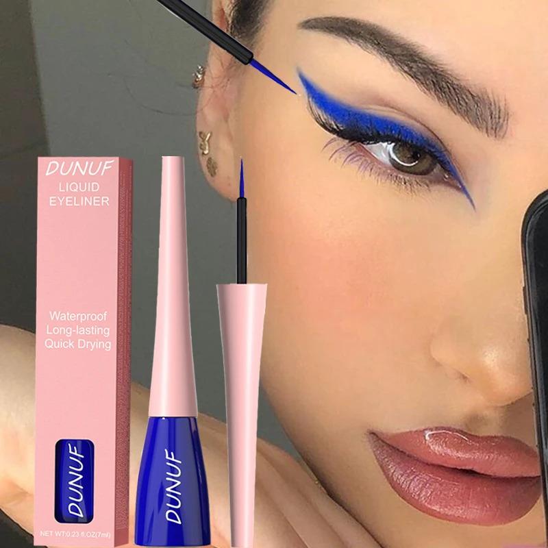 Blue Eye Liner Pen Eyes Makeup Long-Lasting Liquid Quick-Dry - TikTok ...