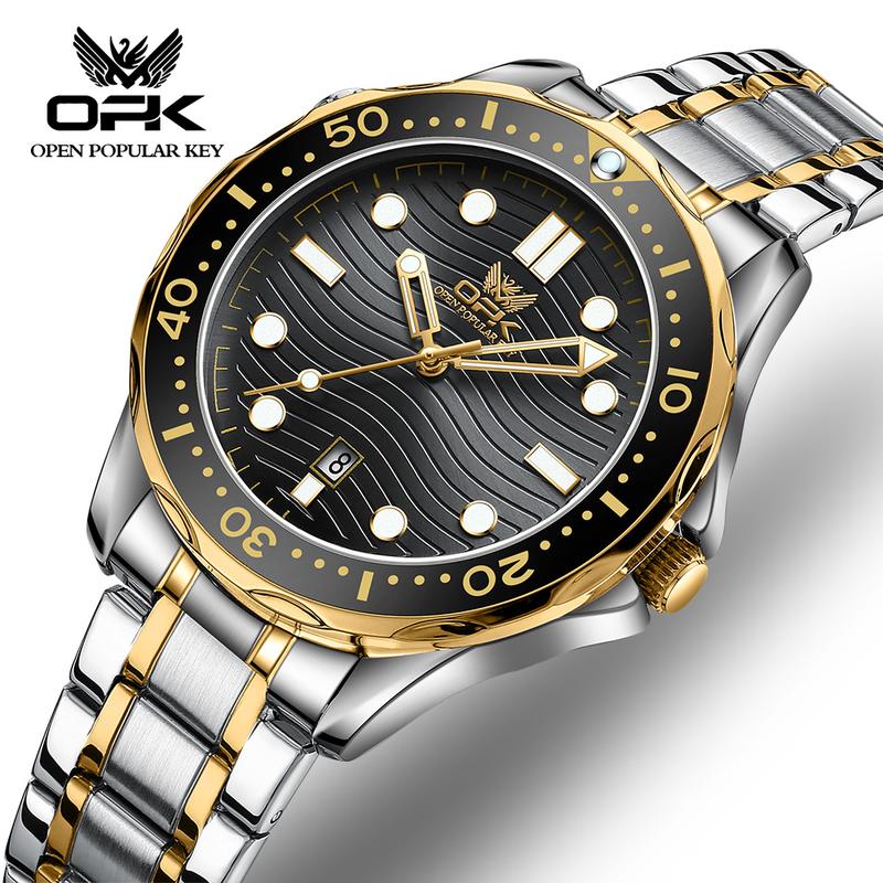 OPK Watch For Men Original Water Proof With Box Relo Man Stainless ...