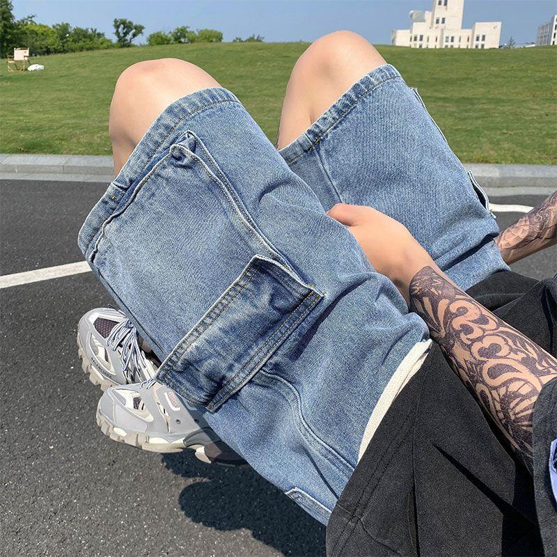 Seluar Pendek Denim, Gaya Retro Pakaian Kerja Amerika, Untuk - TikTok ...